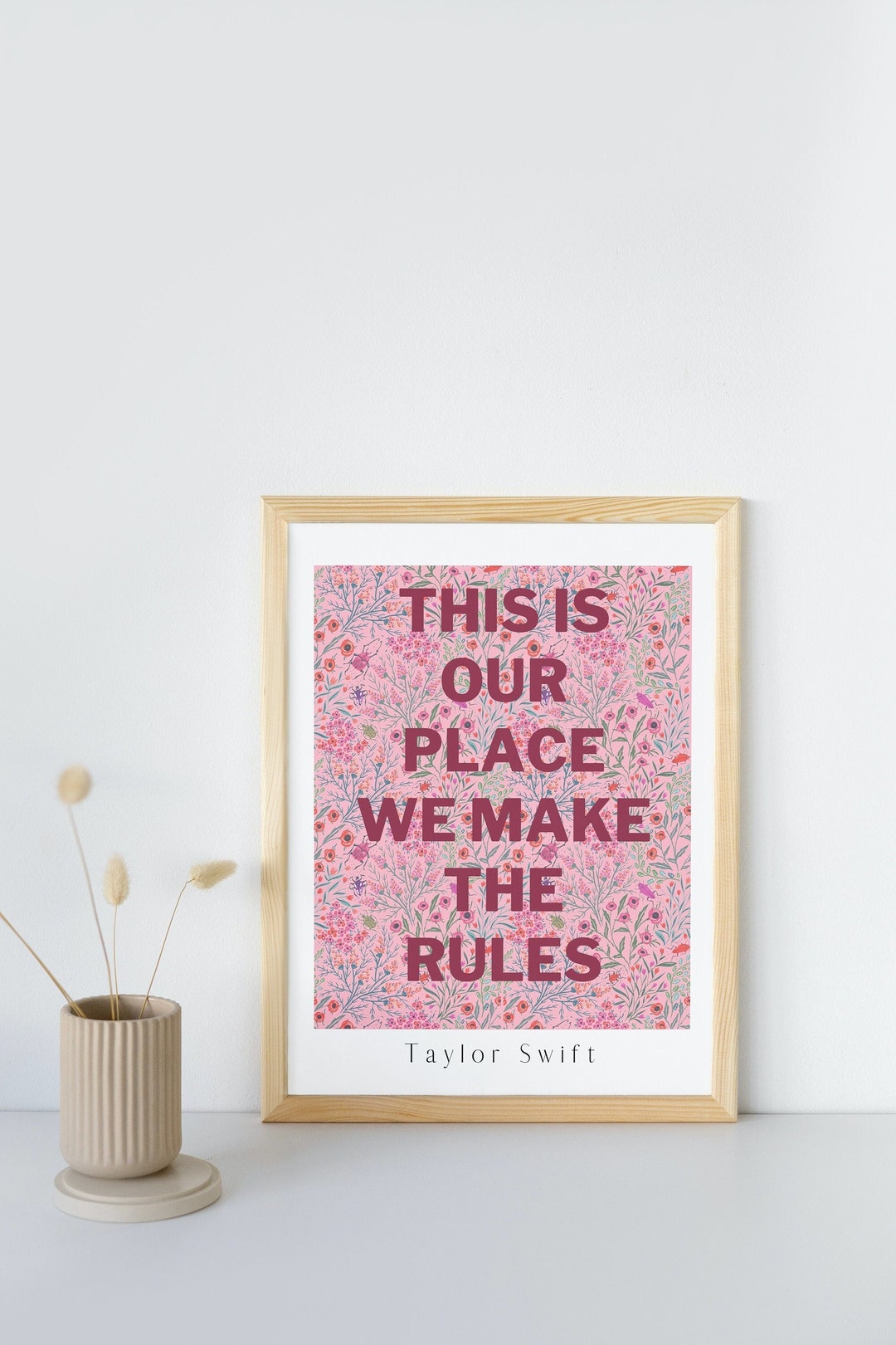 Lover Taylor Swift Poster, This is Our Place We Make the Rules, Digital ...