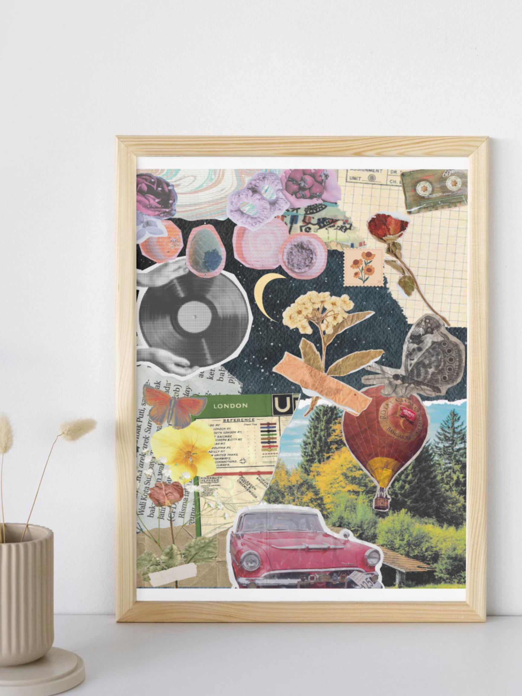 Vintage Style Collage Poster Print Digital Download - Etsy