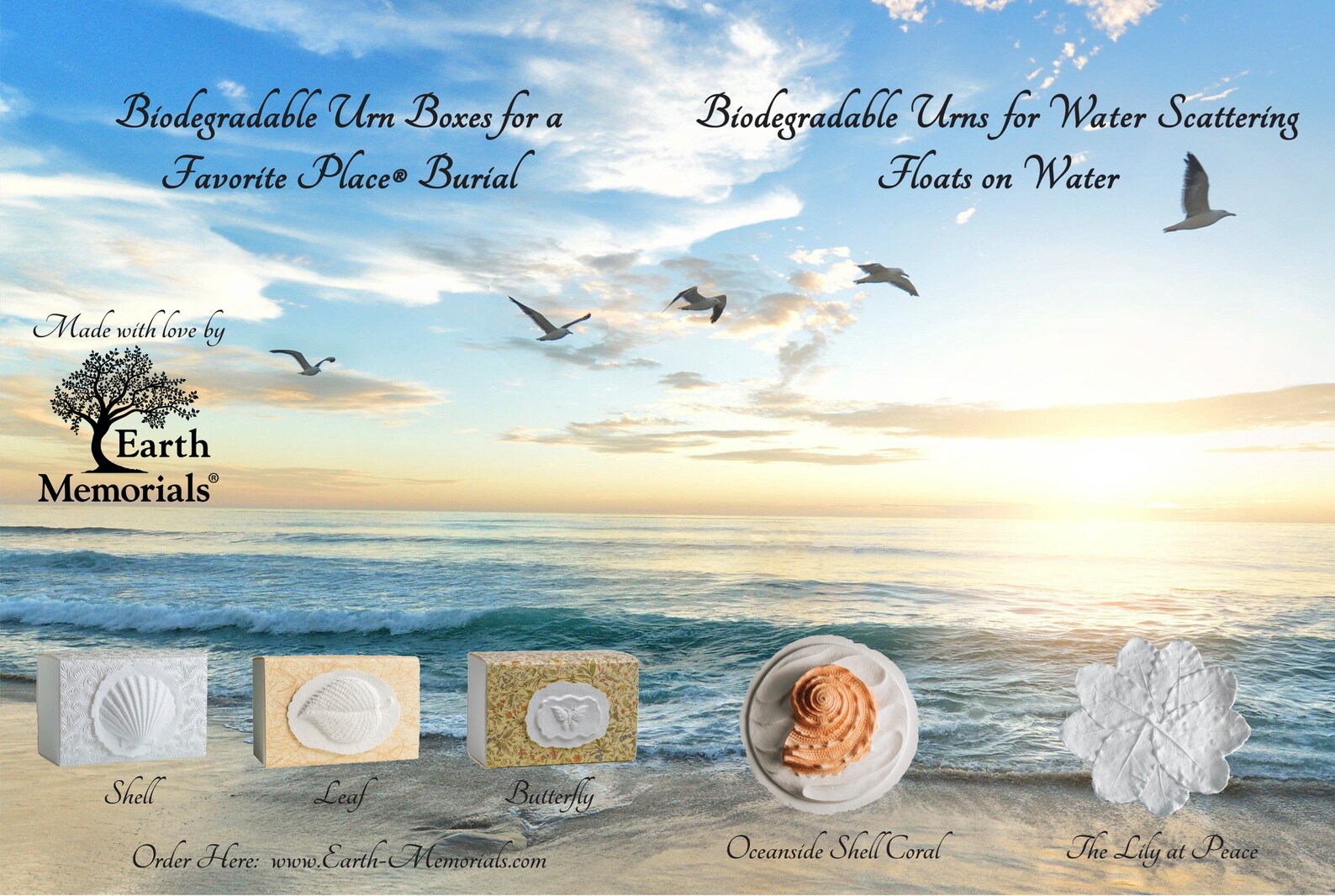 Biodegradable Urn Box, Urn Box for Human Ashes, Water or Earth Burial ...