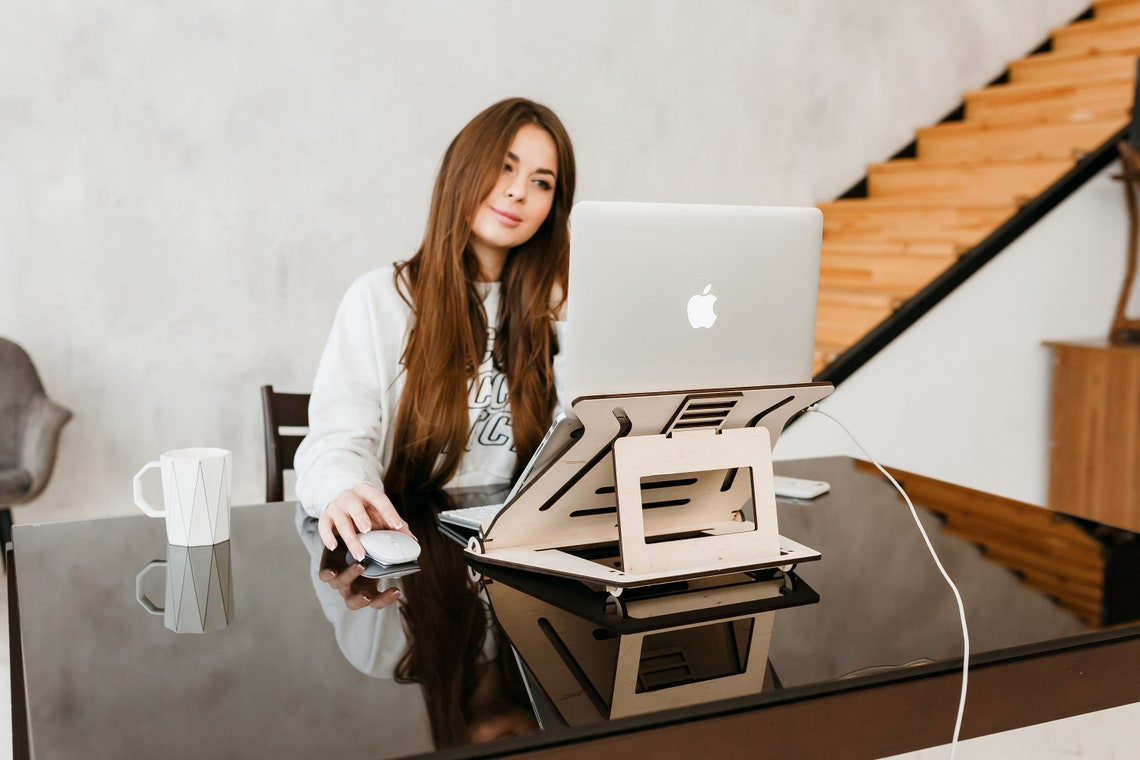 Laptop Stand Portable Macbook Stand Foldable Laptop Holder - Etsy