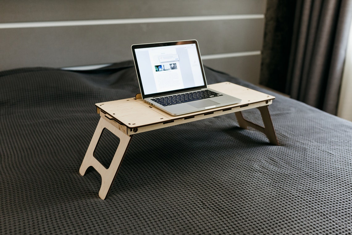 Laptop Table Notebook Table Wood Lap Desk Foldable Laptop - Etsy