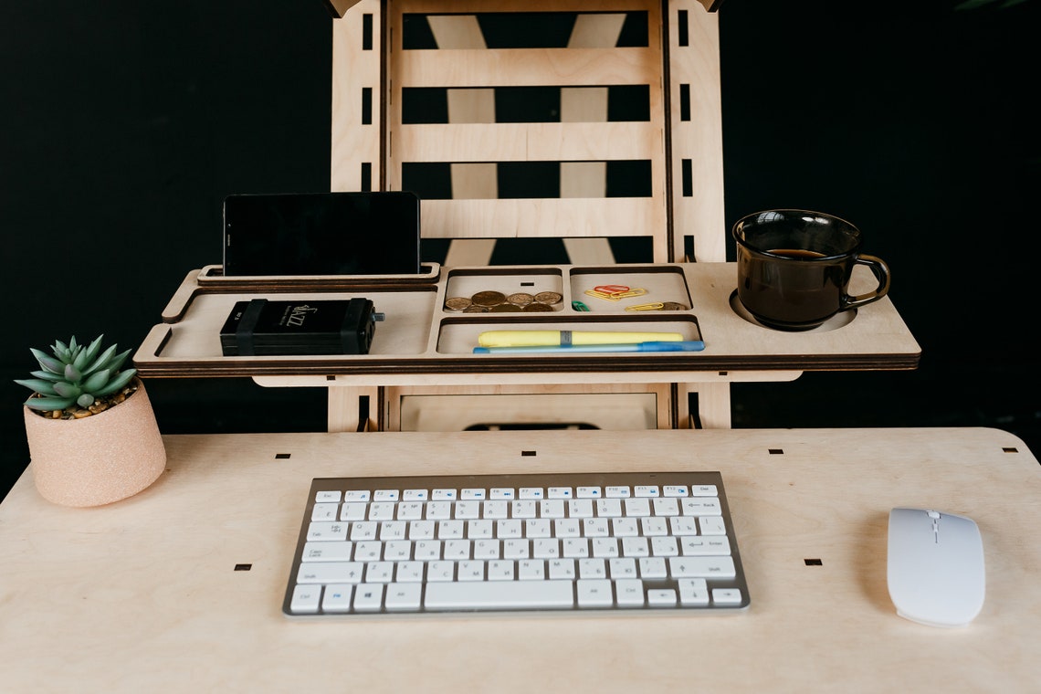 Standing Laptop Desk Adjustable Standing Laptop Stand for - Etsy