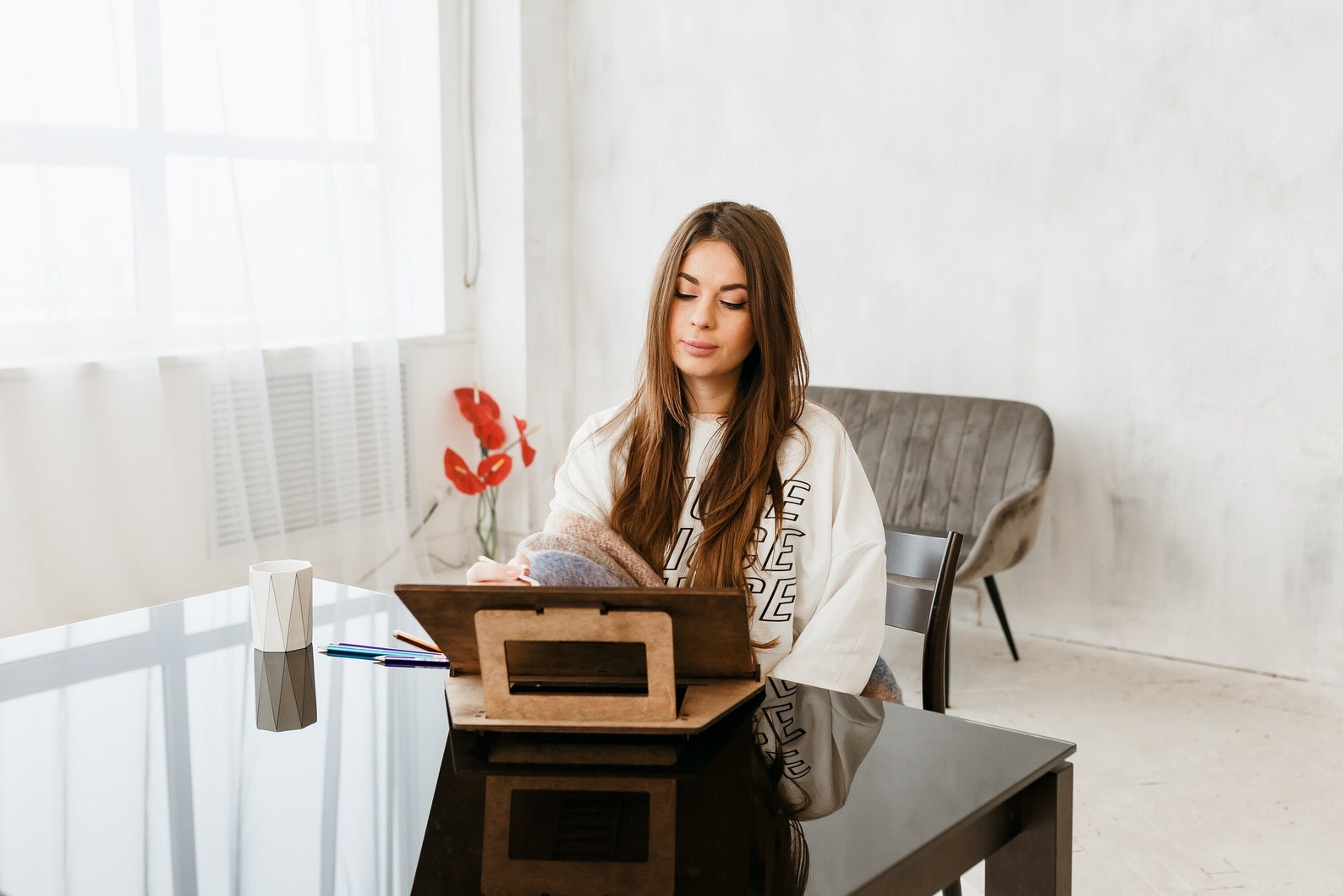 Drawing Board, Portable Lap Easel, Wooden Easel, Table Lap Easel ...