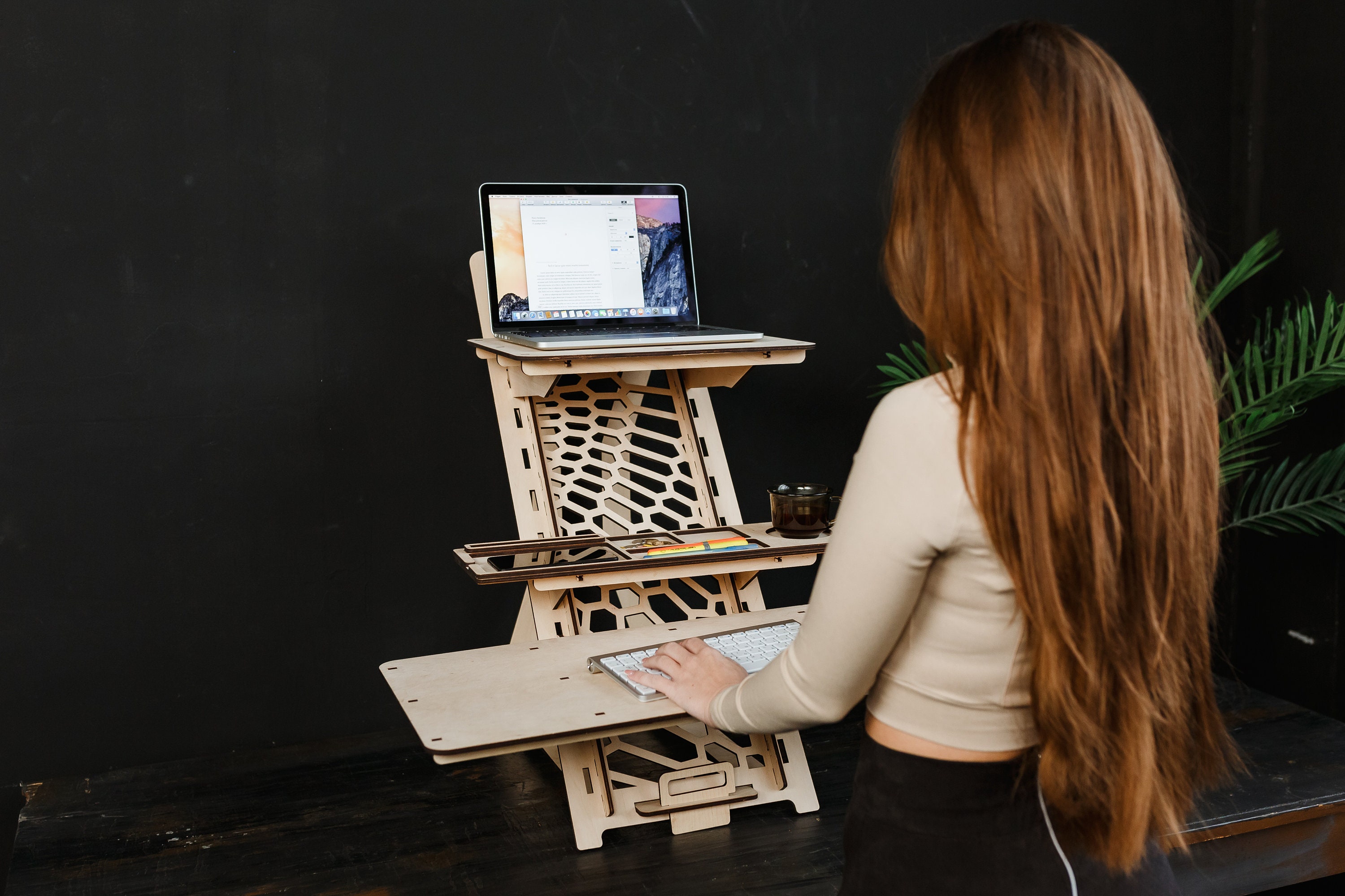 Standing Desk Standing Laptop Stand Adjustable Desk Stand | Etsy