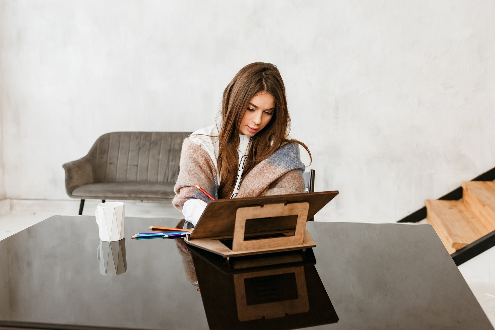Drawing Board, Portable Lap Easel, Wooden Easel, Table Lap Easel ...