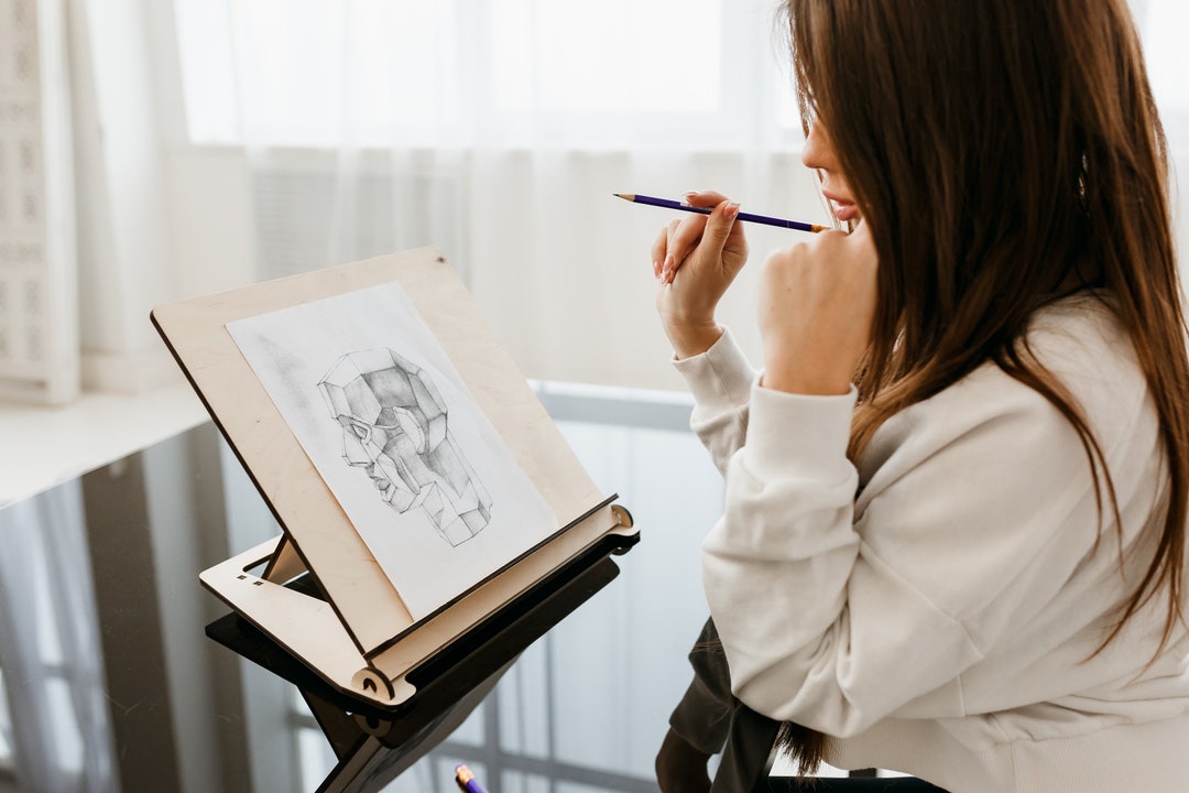 Portable Lap Easel, Wooden Easel, Table Lap Easel, Wooden Writing Table ...