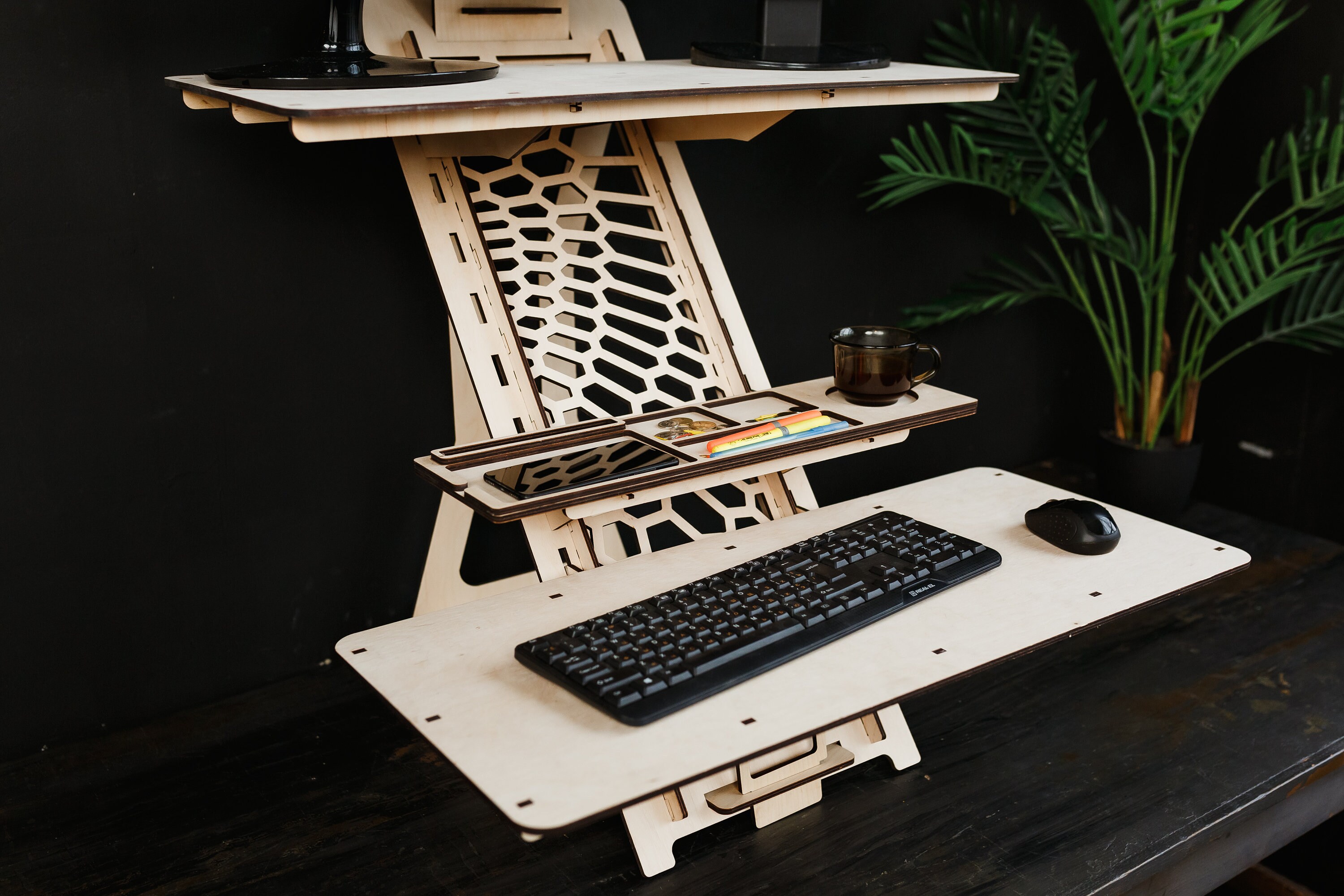 STANDING DESK Laptop Stand Wood Work Station Home Office | Etsy