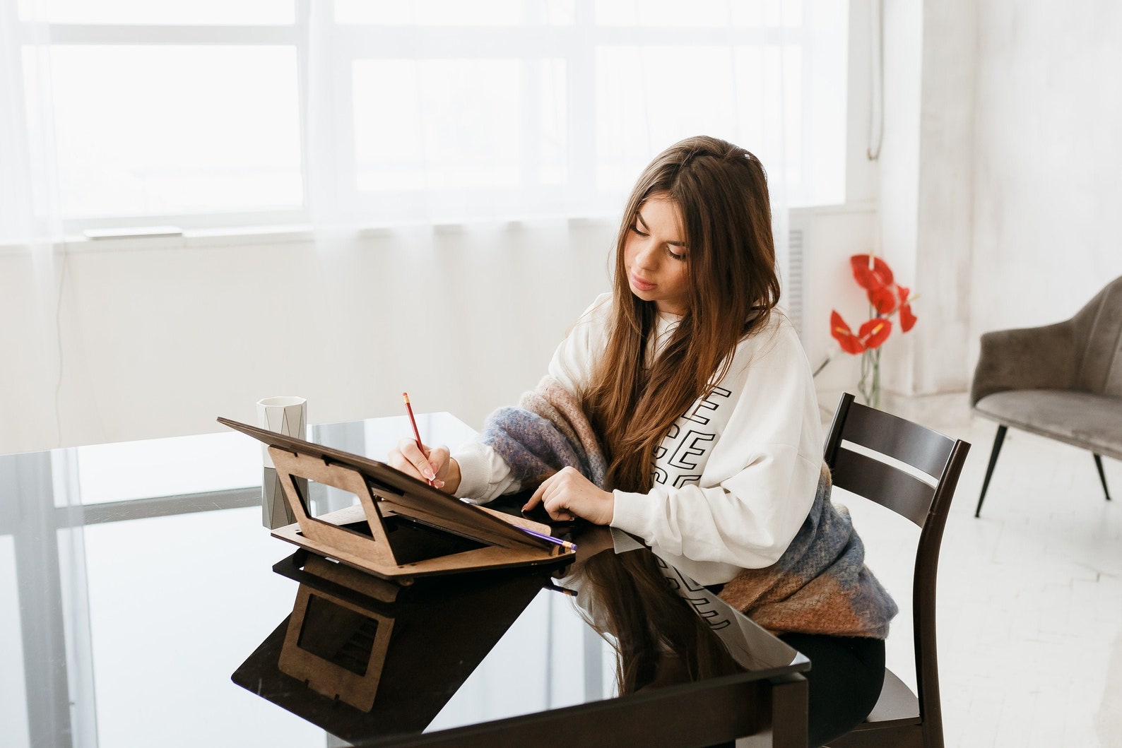 Drawing Board, Portable Lap Easel, Wooden Easel, Table Lap Easel ...