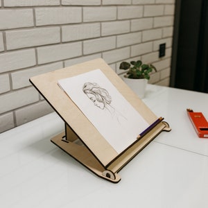 Portable Book Stand, Foldable Book Rest, Wooden Reading Stand Holder ...