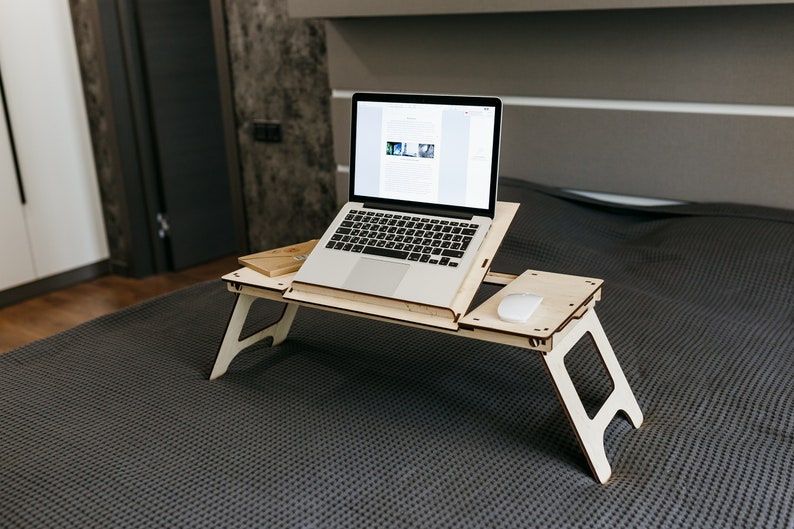 Laptop Table Notebook Table Wood Lap Desk Foldable Laptop | Etsy