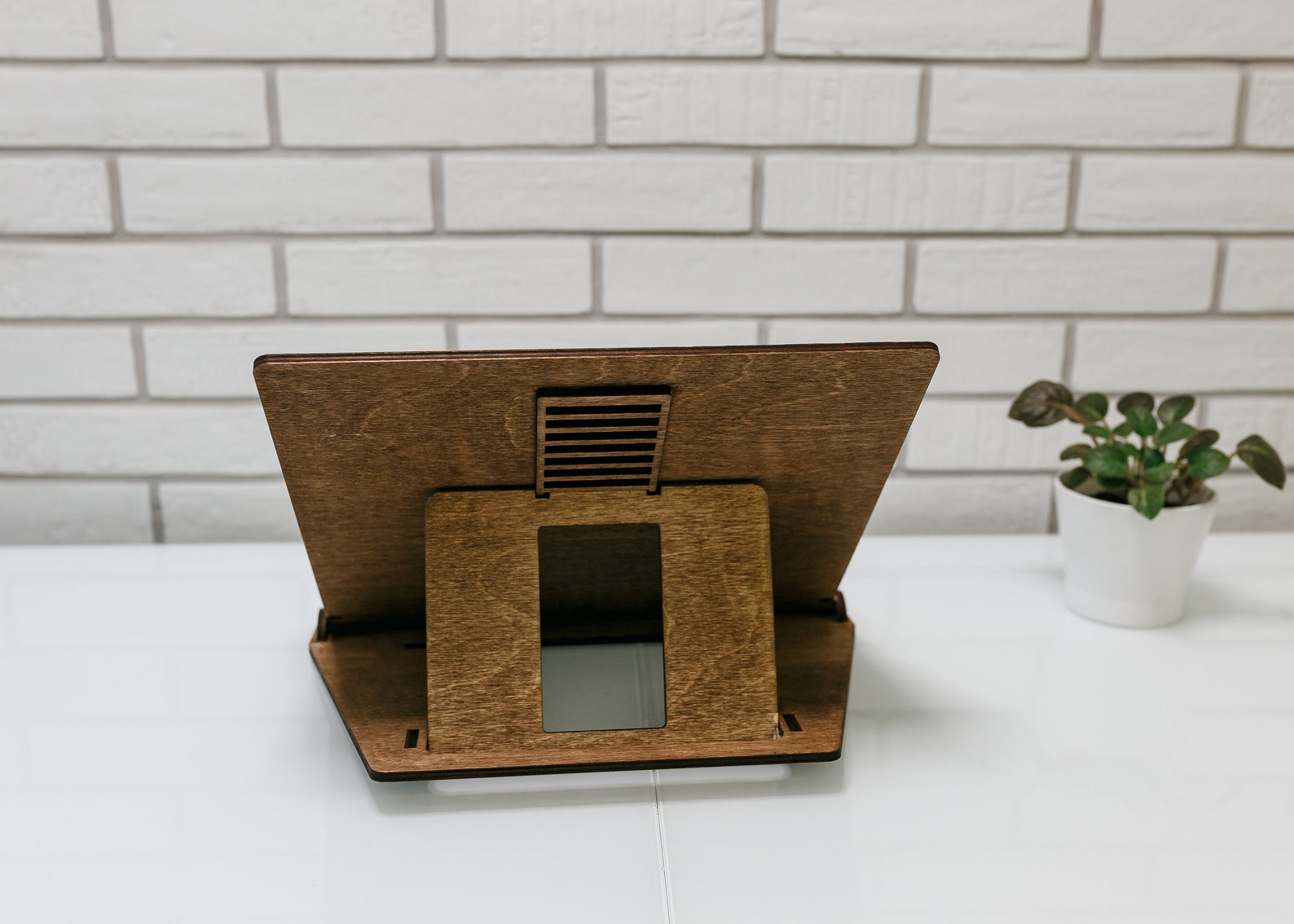 Cookbook Stand Adjustable Book Stand Wooden Ipad Holder - Etsy