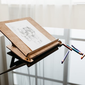 Drawing Board, Portable Lap Easel, Wooden Easel, Table Lap Easel ...