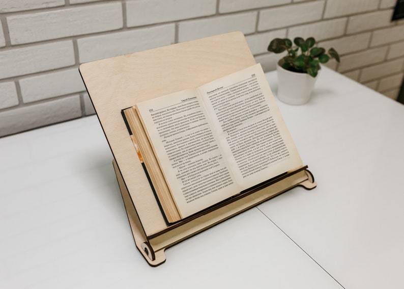 Portable Book Stand Foldable Book Rest Wooden Reading Stand | Etsy