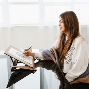 Drawing Board, Portable Lap Easel, Wooden Easel, Table Lap Easel ...