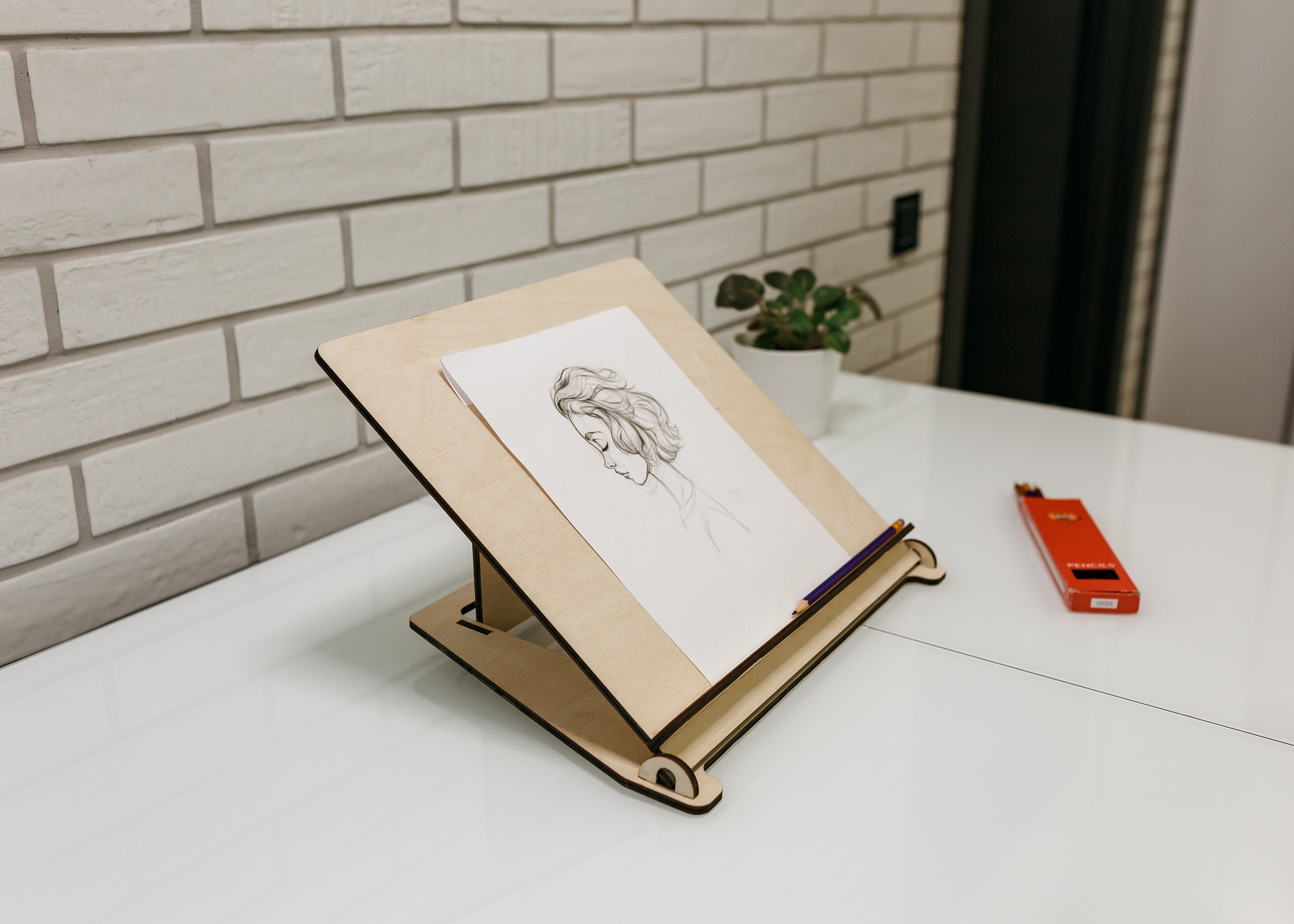 Portable Book Stand Foldable Book Rest Wooden Reading Stand | Etsy