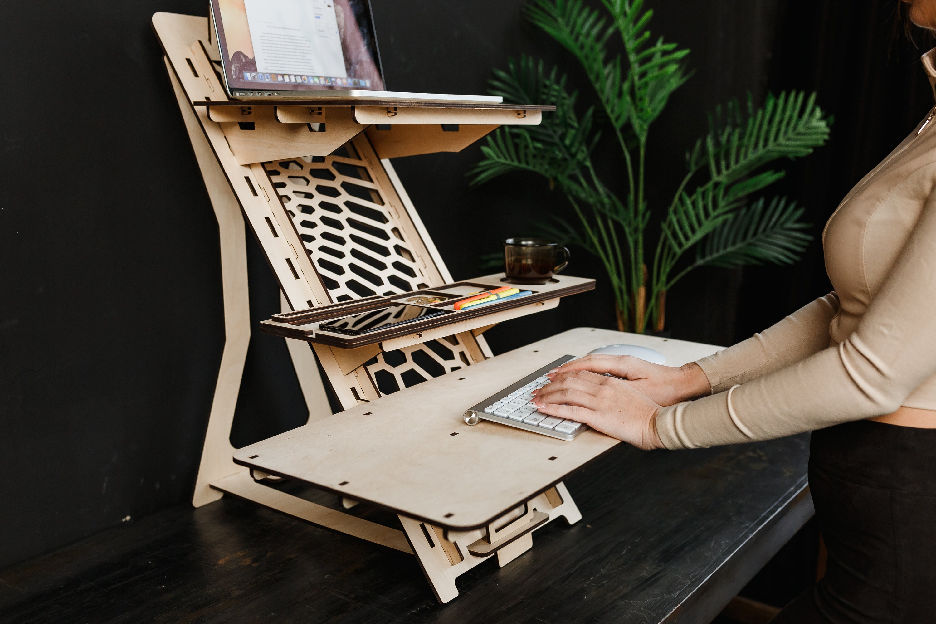 Standing Desk Standing Laptop Stand Adjustable Desk Stand | Etsy