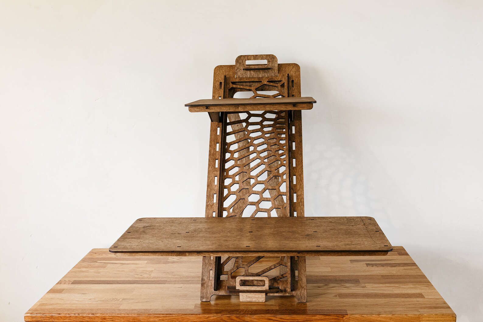 Standing Desk Wood Work Station Laptop Stand Modern - Etsy