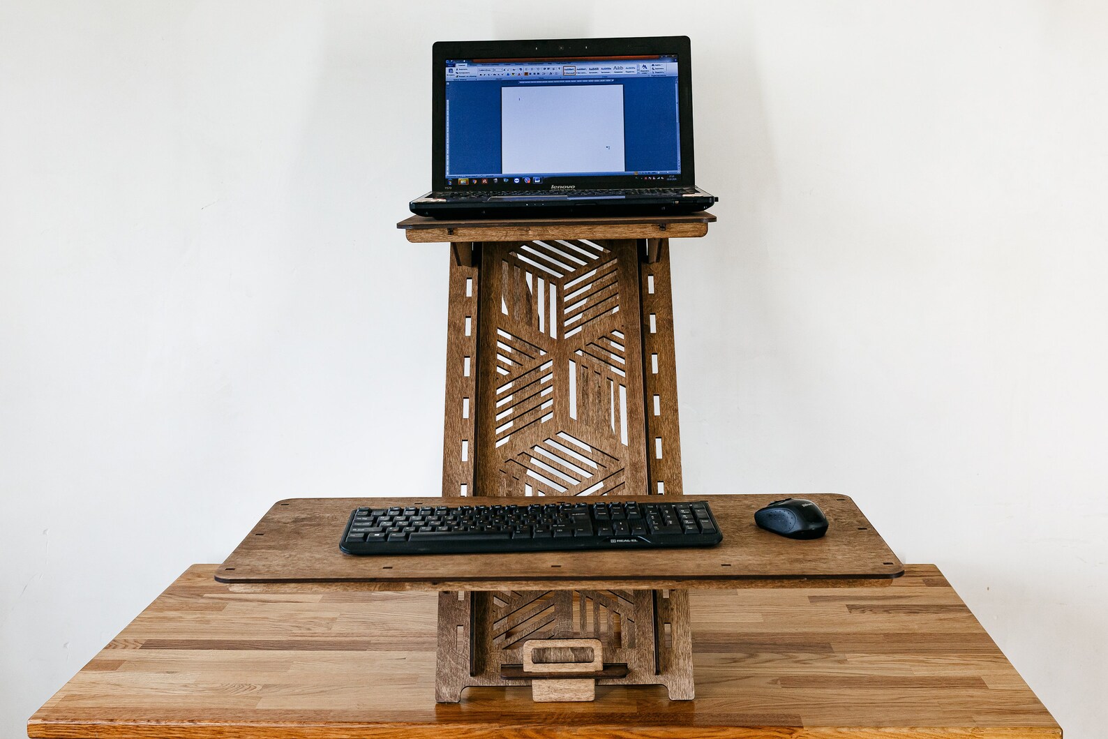 Standing Desk Laptop Stand Wood Work Station Laptop Stand - Etsy