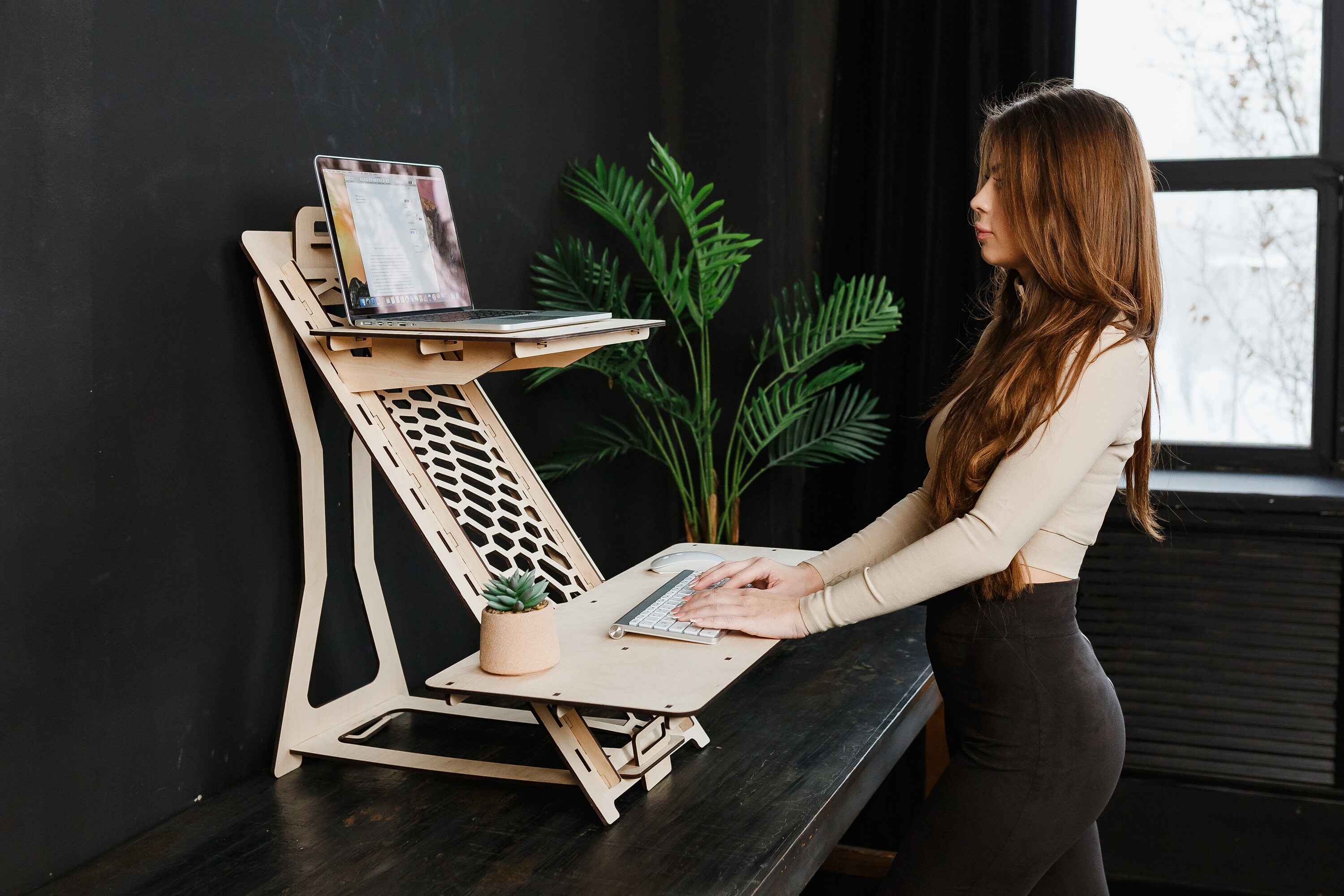 Standing Desk Standing Laptop Stand Adjustable Desk Stand | Etsy