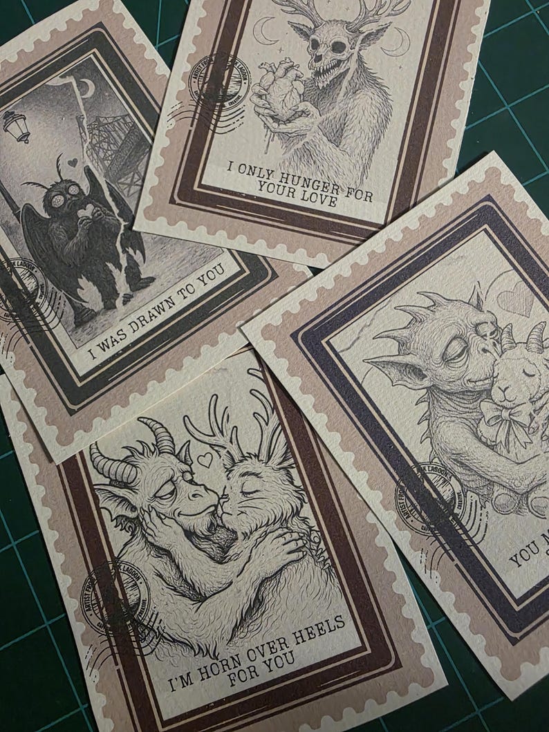 Cryptids in Love Watercolor Art Kit – Beginner Valentine's Day Gift - Etsy