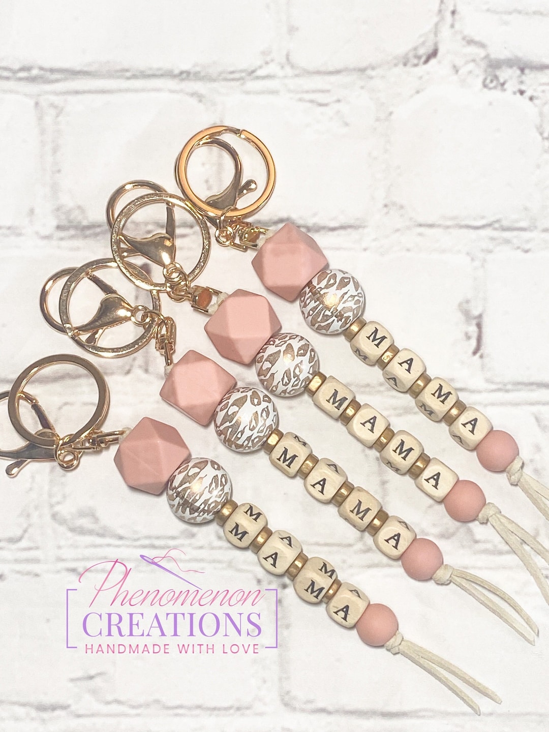 Mama Keychain, Mother’s Day Gift, Mom Gift, Leopard Bead, Gift for Mom ...