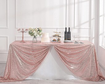 Rose Gold Tablecloth - Etsy