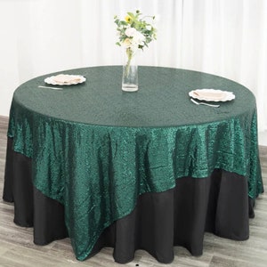 Turquoise Sequin Table Overlay 52x52 - Etsy