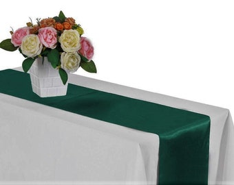 Dark Green Table Runner 15 Wide hunter Green Wedding - Etsy Canada
