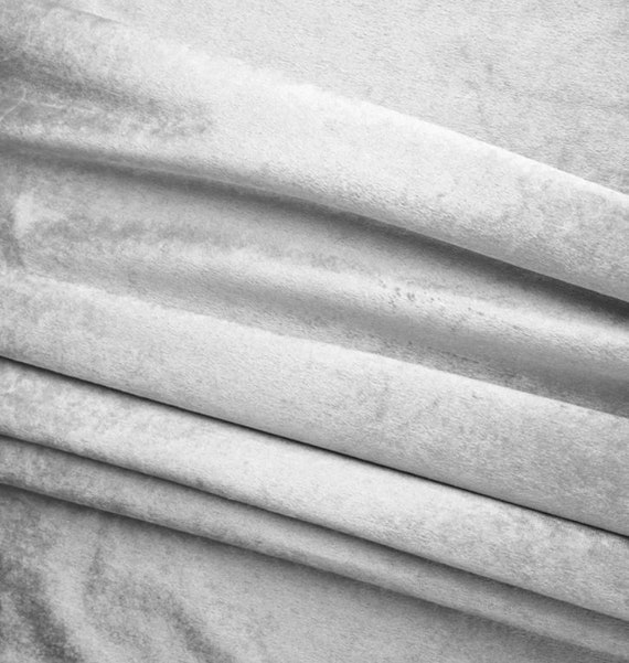 Silver Royal Velvet Fabric Width of 58 Sold by the Yard - Etsy