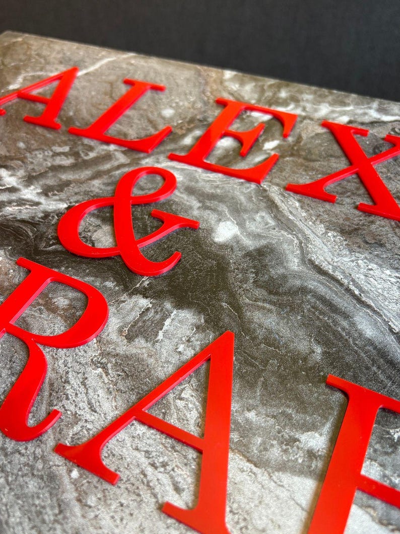 Acrylic Letters for Business Signage Laser Cut Wall Letters Office ...