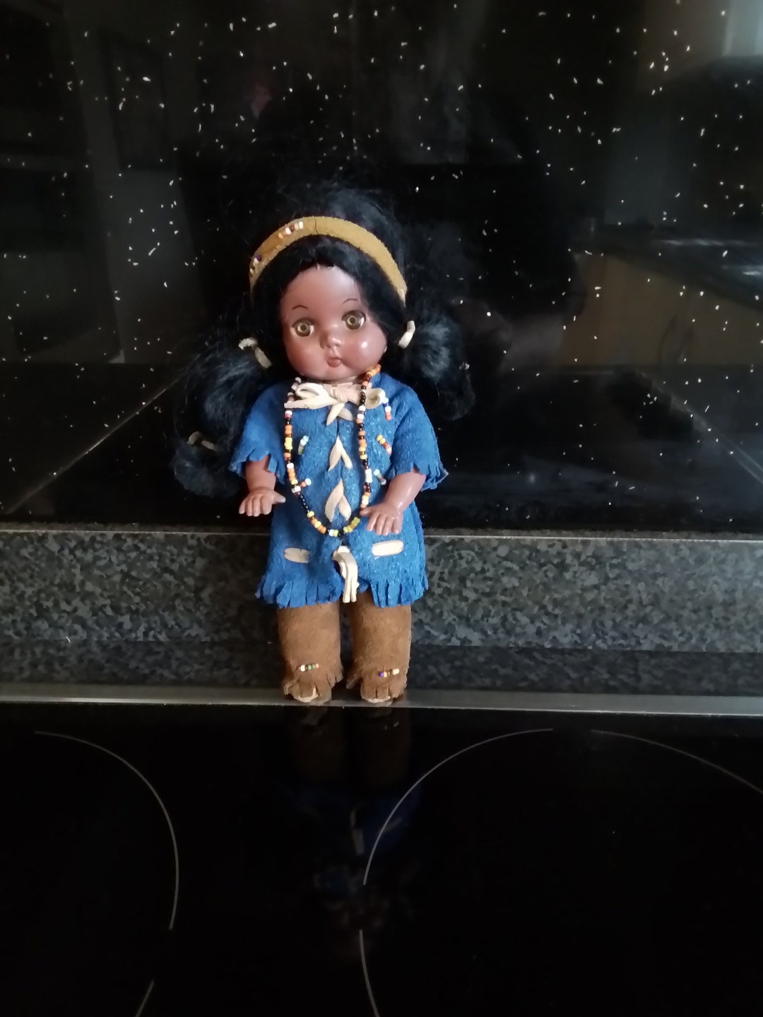Vintage Carlson Native American Apache Doll Wearing Stunning Handmade ...