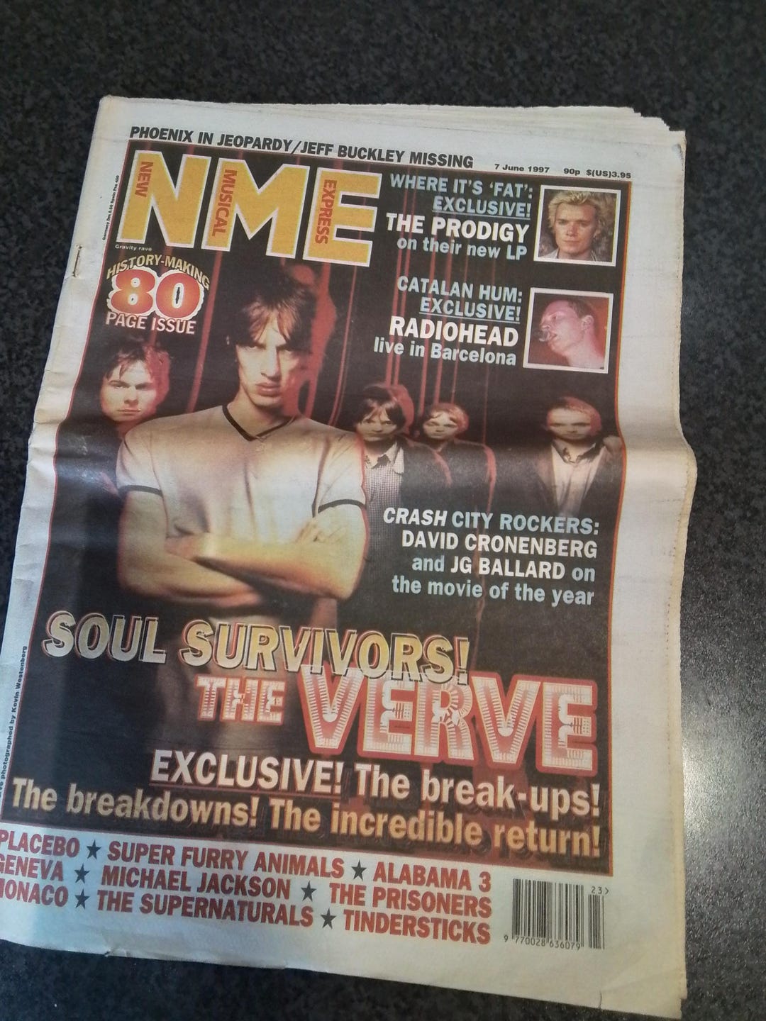 The Verve - NME Front Cover Edition 7th June 1997 - Etsy