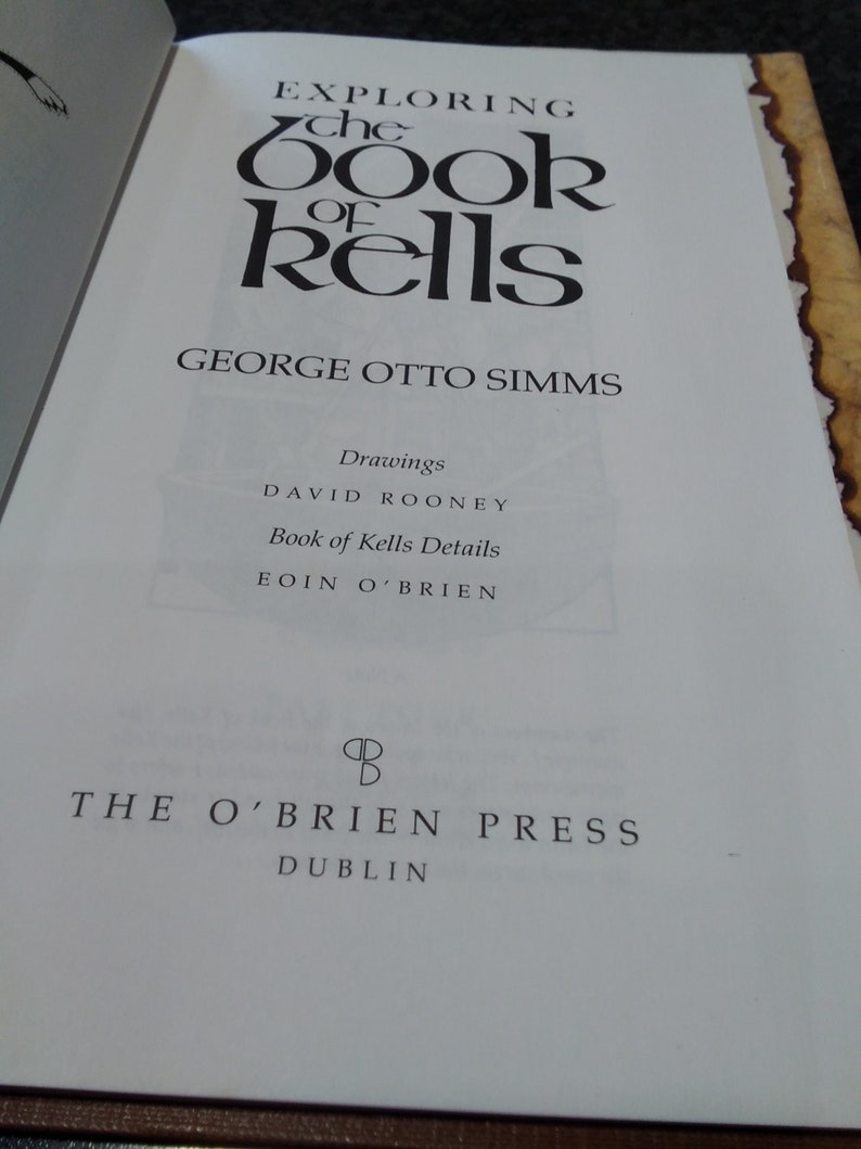 First Edition Exploring the Book of Kells by George Otto Simms ...