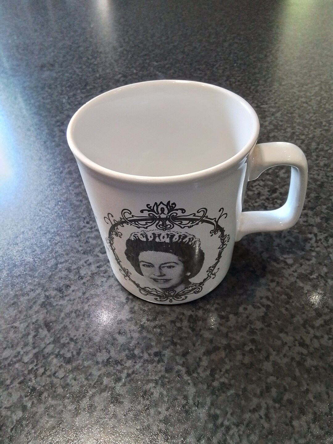 Queen Elizabeth Silver Jubilee (1952-1977) Commemoration Ironstone Mug ...