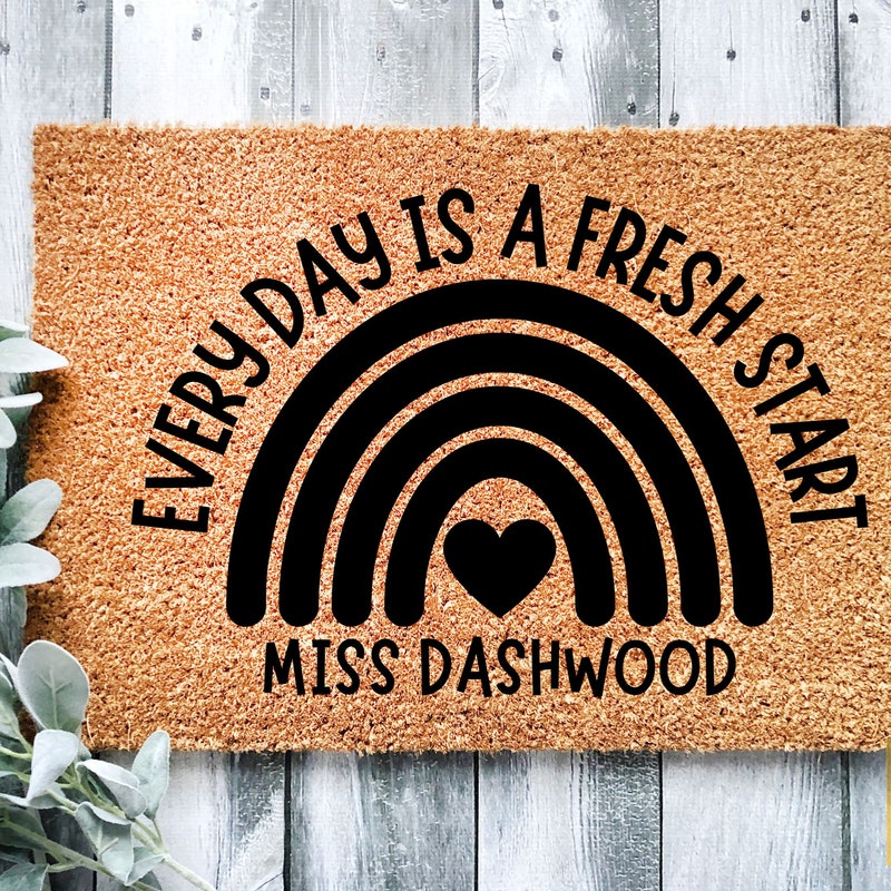 Rainbow Doormat - Etsy