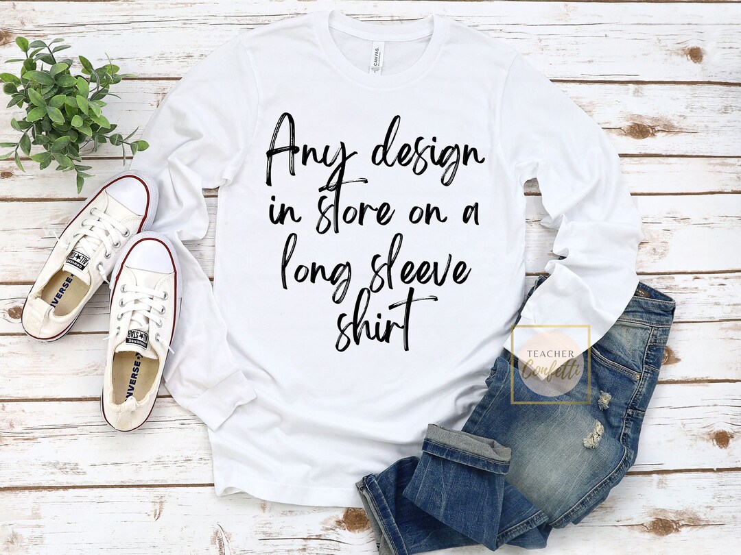 Custom Teacher Long Sleeve Shirt, Personalized Long Sleeve Tshirt ...