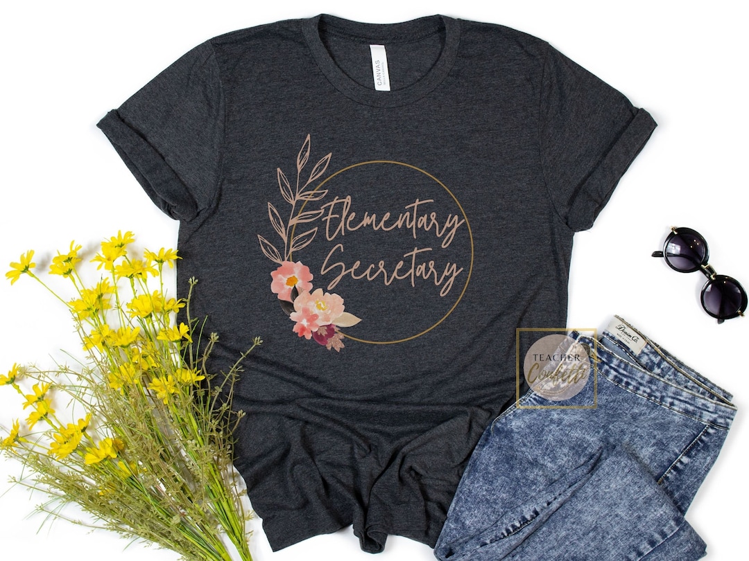 Elementary Secretary Shirt, School Secretary Tshirt, Gift for School ...