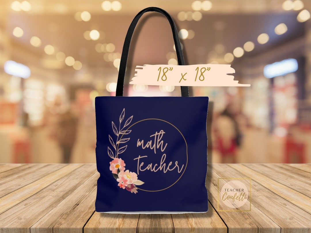 Math Teacher Tote Bag, Math Teacher Gift, Math Teacher Tote Bag, Math ...