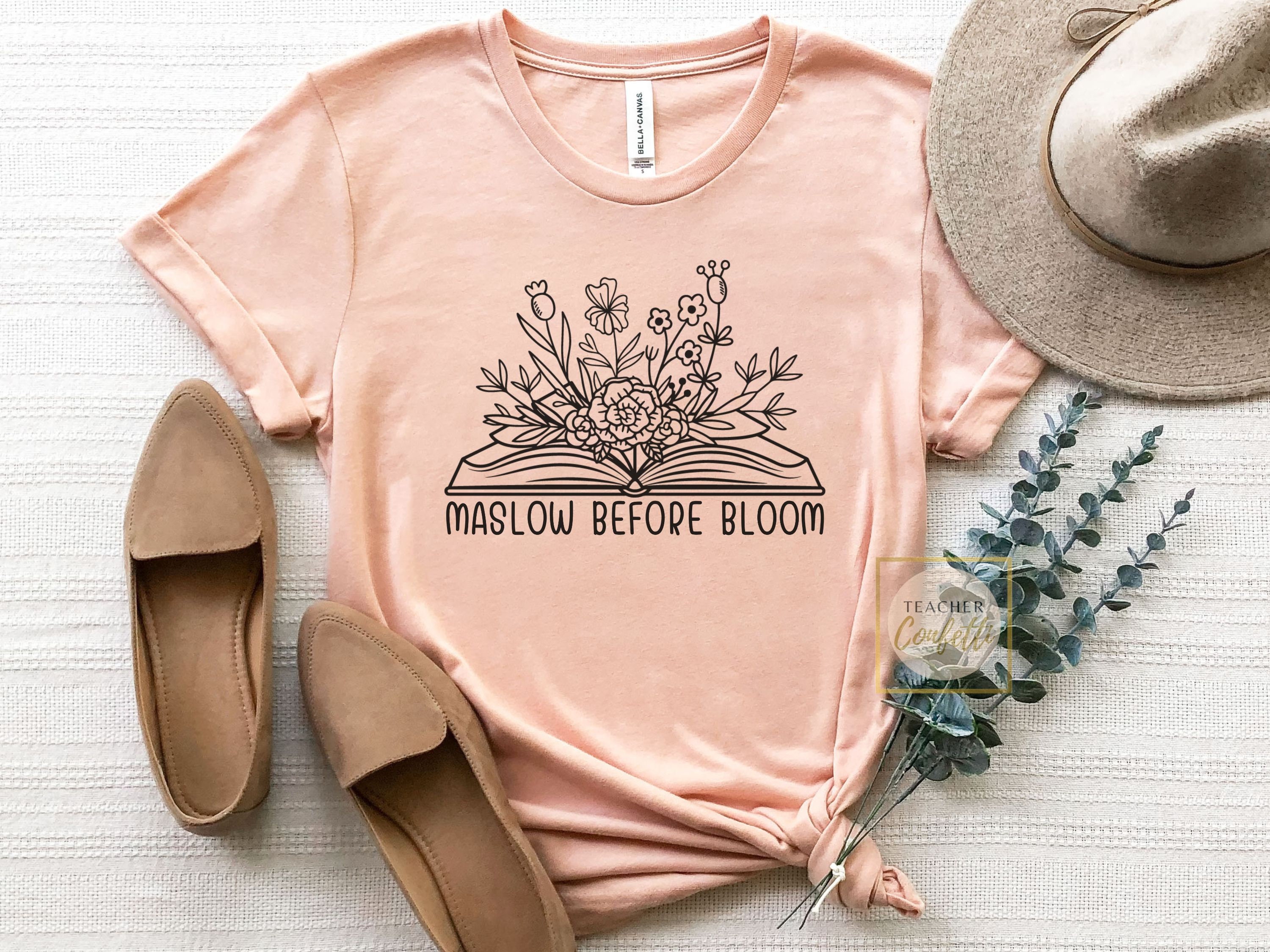 Maslow Before Bloom Shirt, Floral Maslow's Hierarchy Tshirt, Behavior ...