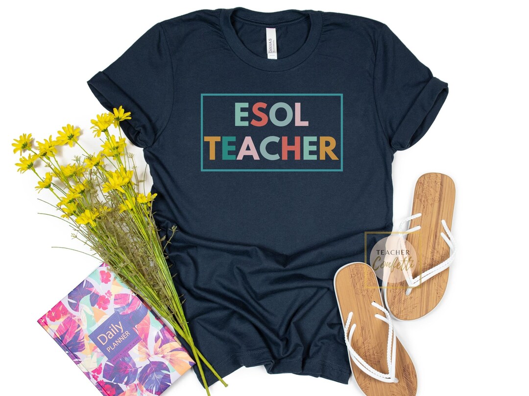 ESOL Teacher Shirt / Retro ESOL Shirt / ESOL Teacher Gift / Esol ...
