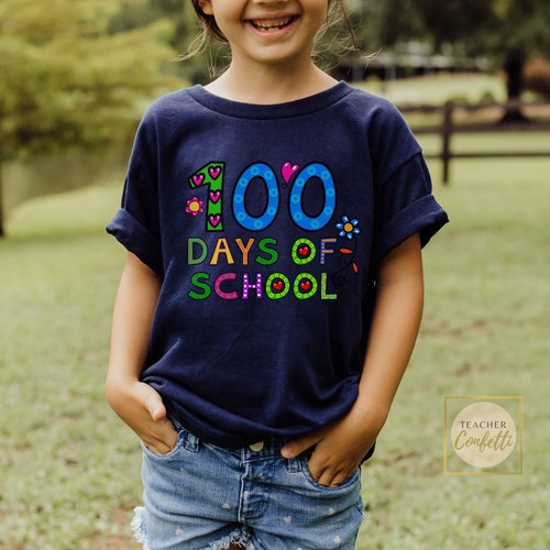 100th Day Of School Shirt For Teachers 100 Days Teacher Etsy
