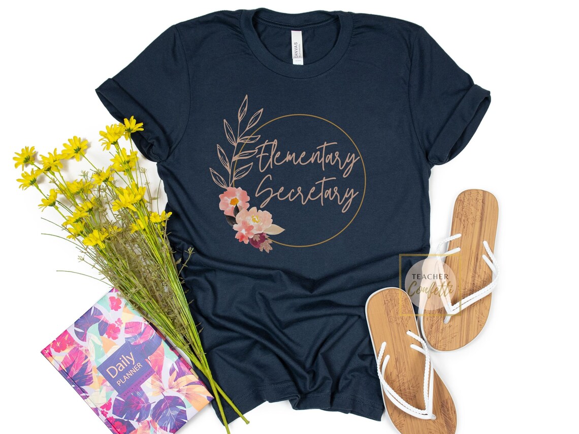 Elementary Secretary Shirt, School Secretary Tshirt, Gift for School ...