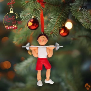 Weight Lifting Ornament, Personal Trainer Gifts for Him, Workout ...