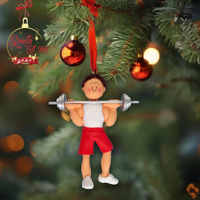 Weight Lifting Ornament, Personal Trainer Gifts for Him, Workout ...