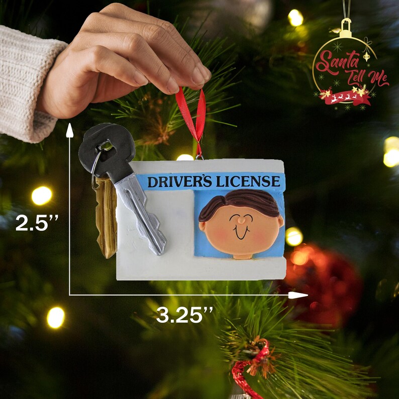 New Driver Ornament Personalized Drivers License Ornament 2025 New Teen ...