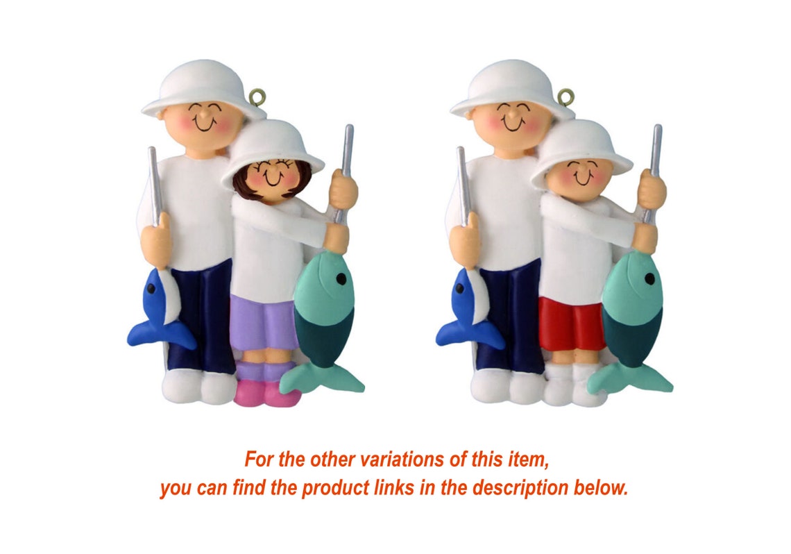 Fishing Ornament Personalized Fishing Christmas Ornaments, Fishing ...