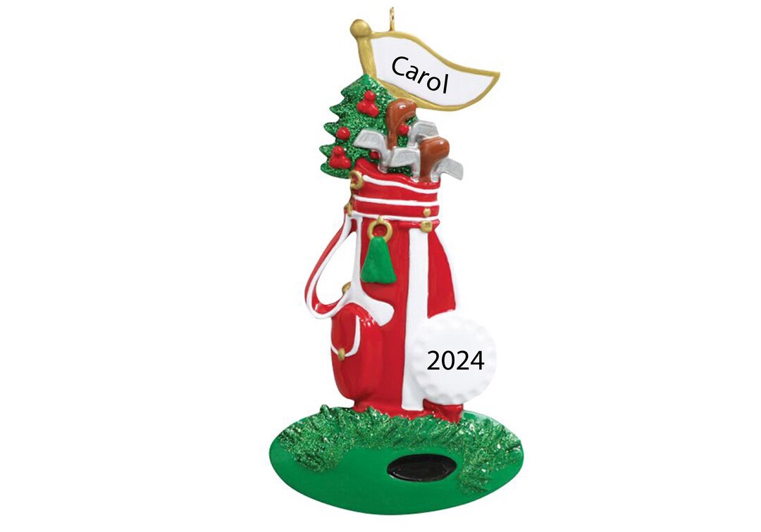Golf Bag Ornament Personalized Golfer Christmas Ornaments 2025 Custom ...