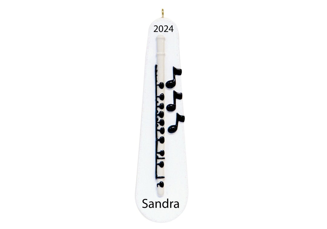 Personalized Flute Ornament 2025 Custom Flutist Christmas Tree Ornament ...