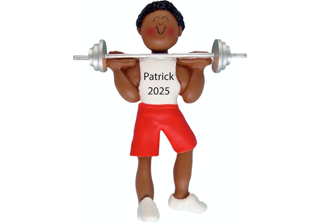 Weight Lifting Ornament, Personal Trainer Gifts for Him, Weightlifting ...