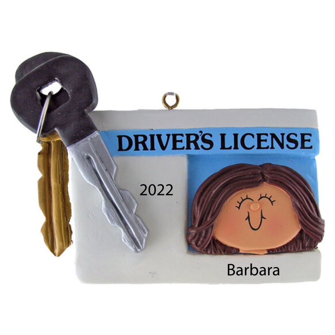 Drivers License Ornament, New Driver Ornament, Personalized Christmas ...